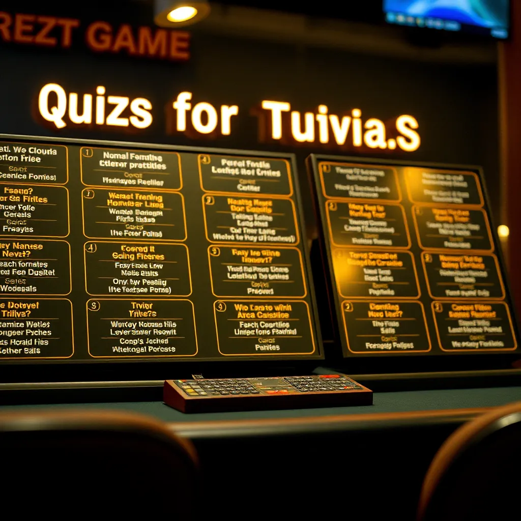 Monetizing Trivia: Profiting from Knowledge Games